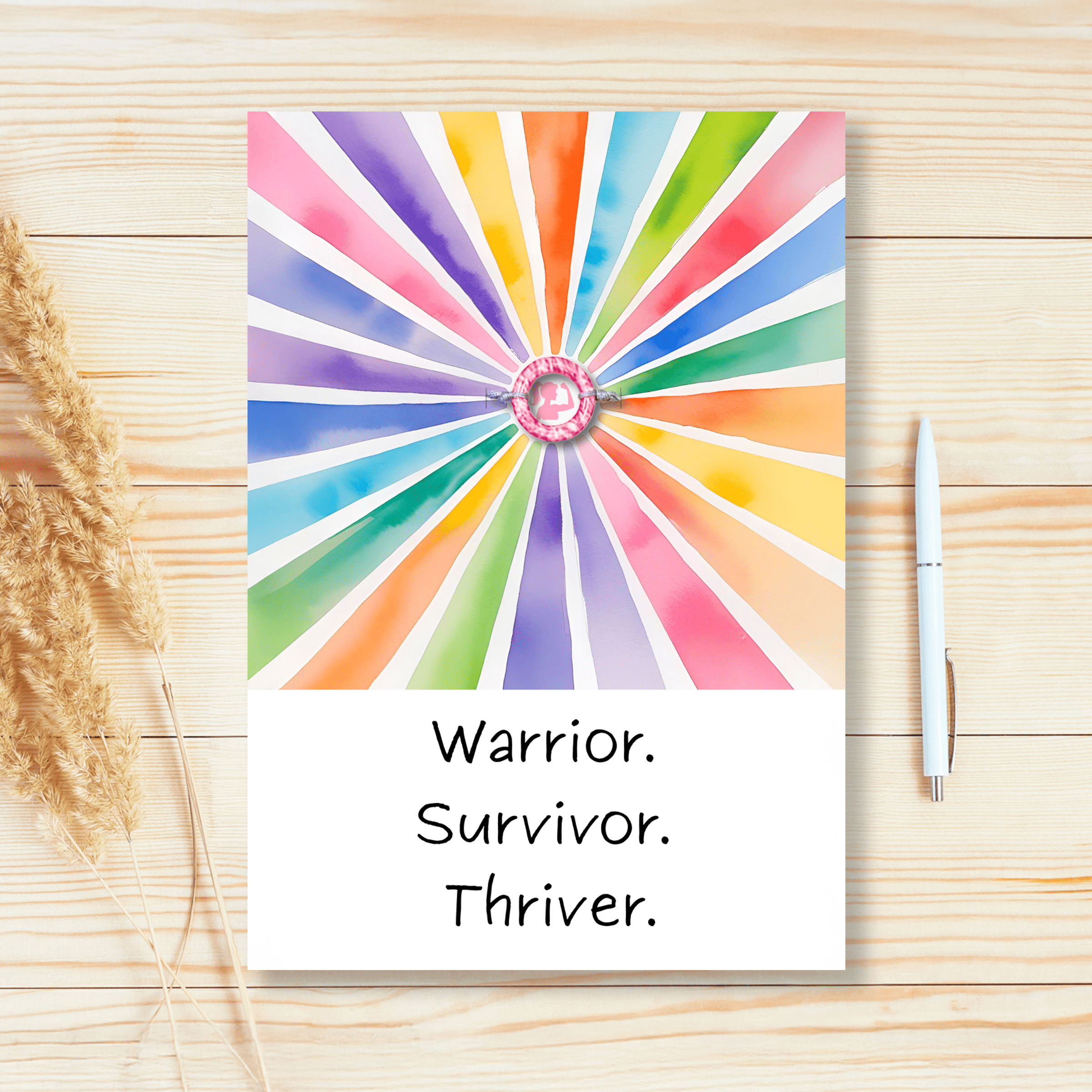 Greeting Card with Bracelet for Cancer Survivors & Thrivers – Revive ...