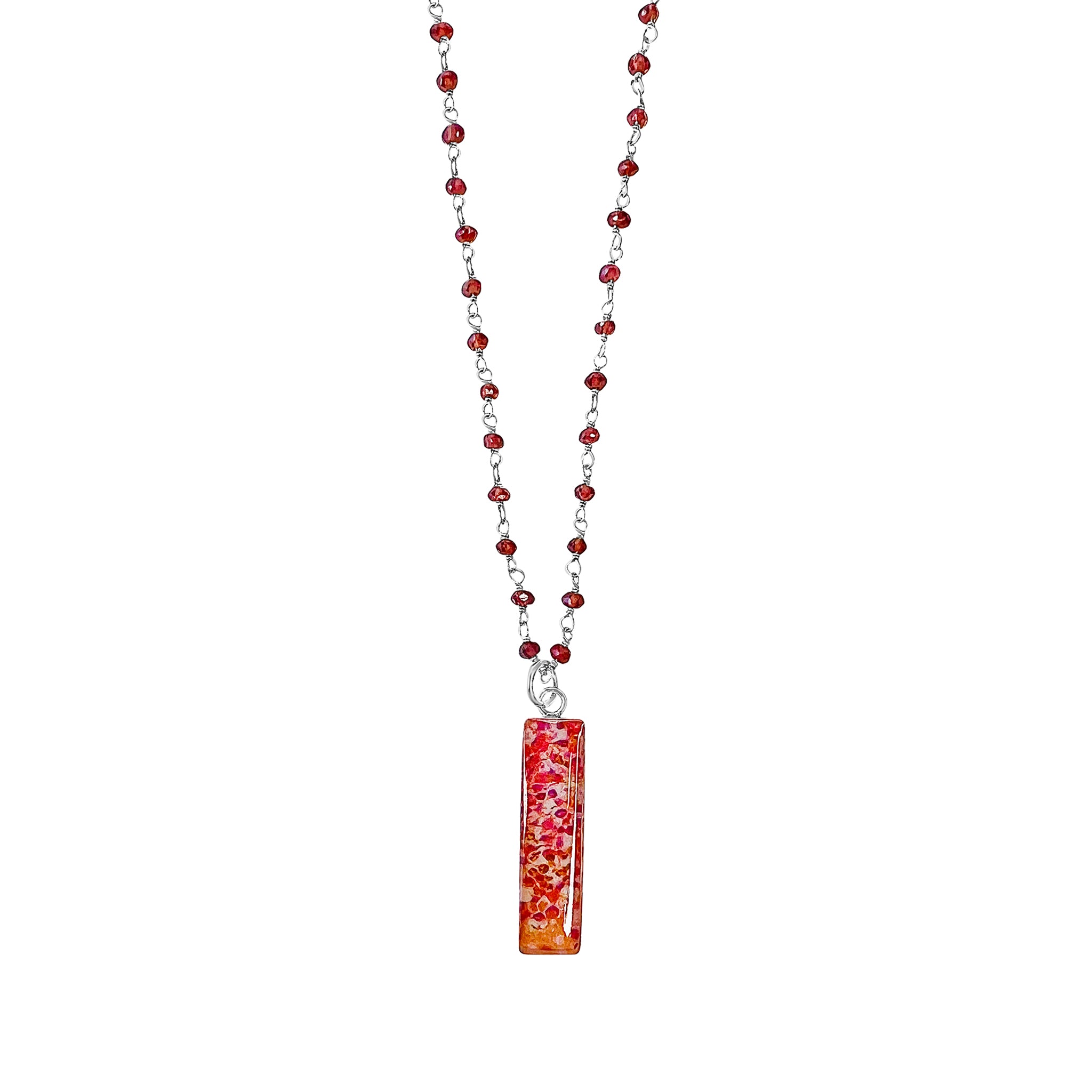 Garnet Necklace for Leukemia Awareness – Revive Jewelry