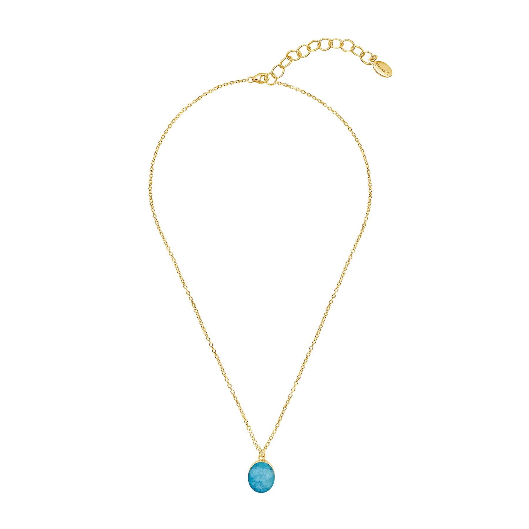 Blue Oval Embrace MS Necklace – Revive Jewelry
