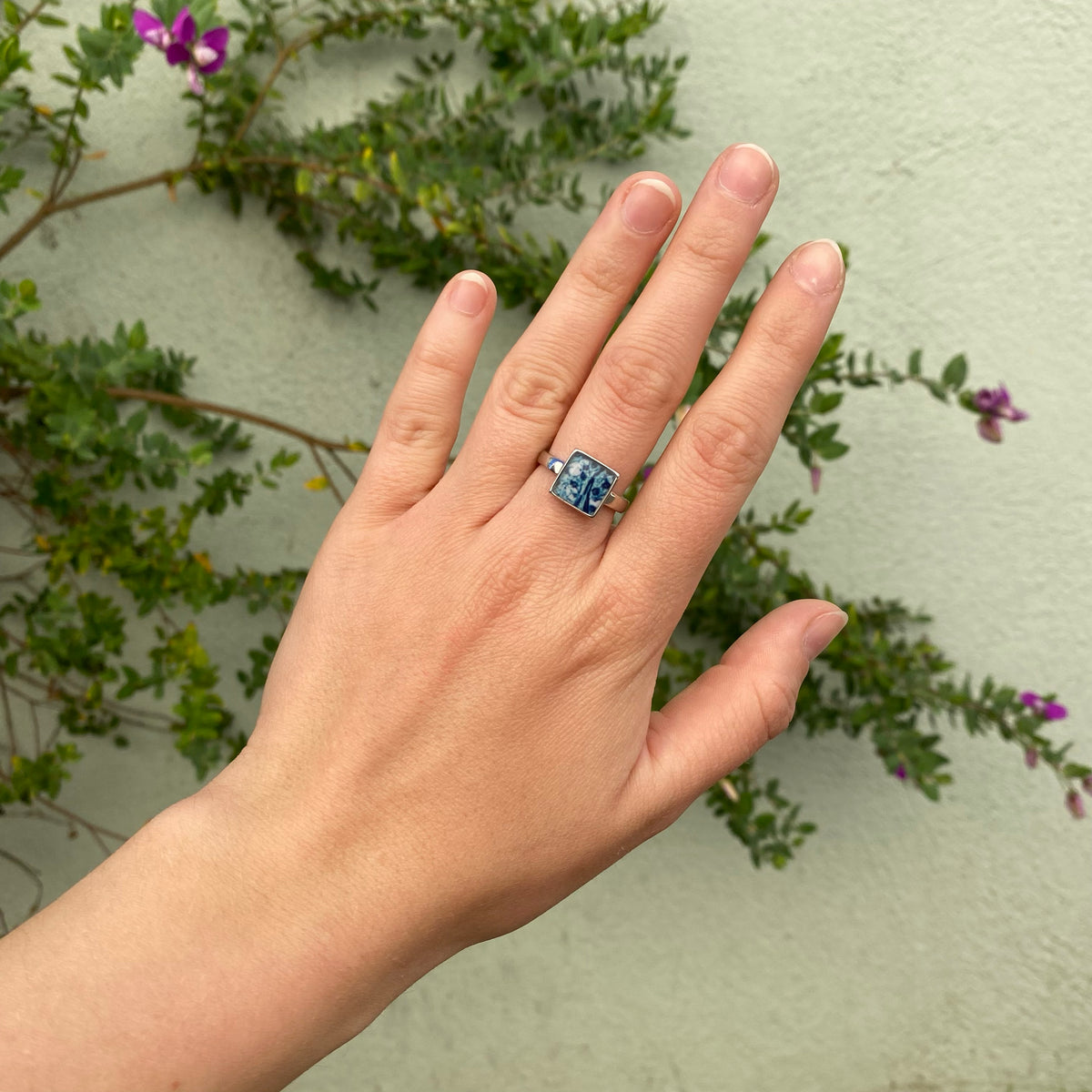 Square Ring for Ovarian Cancer Awareness – Revive Jewelry