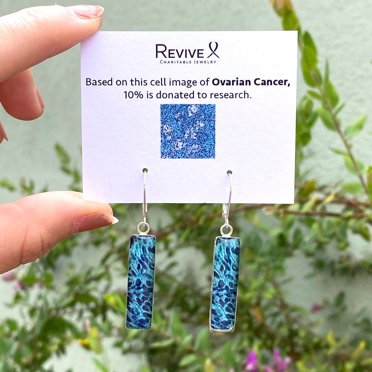Teal Longevity Ovarian Cancer Earrings – Revive Jewelry