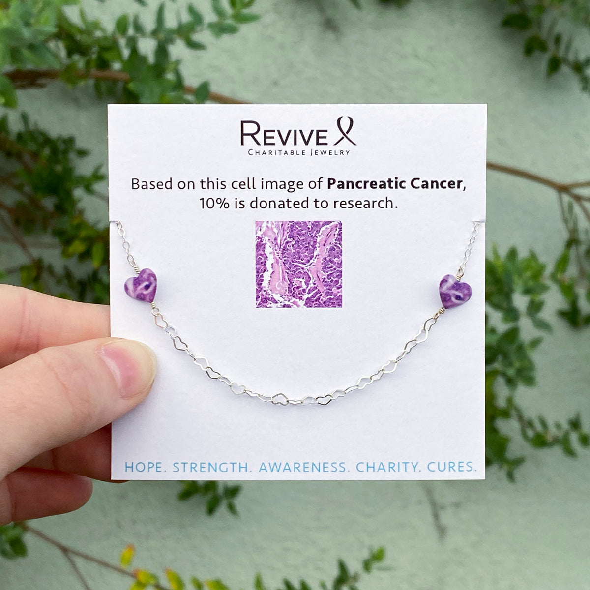 Heart Choker Pancreatic Cancer Necklace – Revive Jewelry