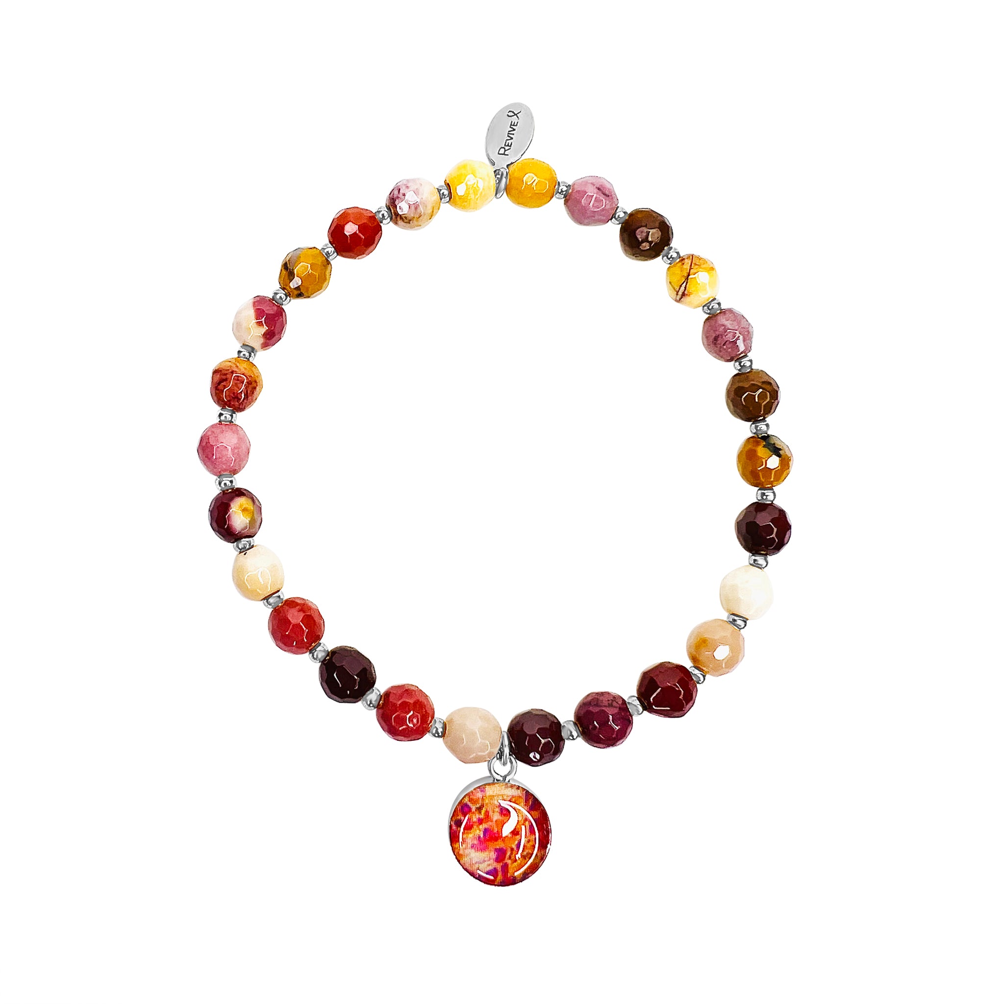 Leukemia Awareness Bracelet with Mookaite – Revive Jewelry