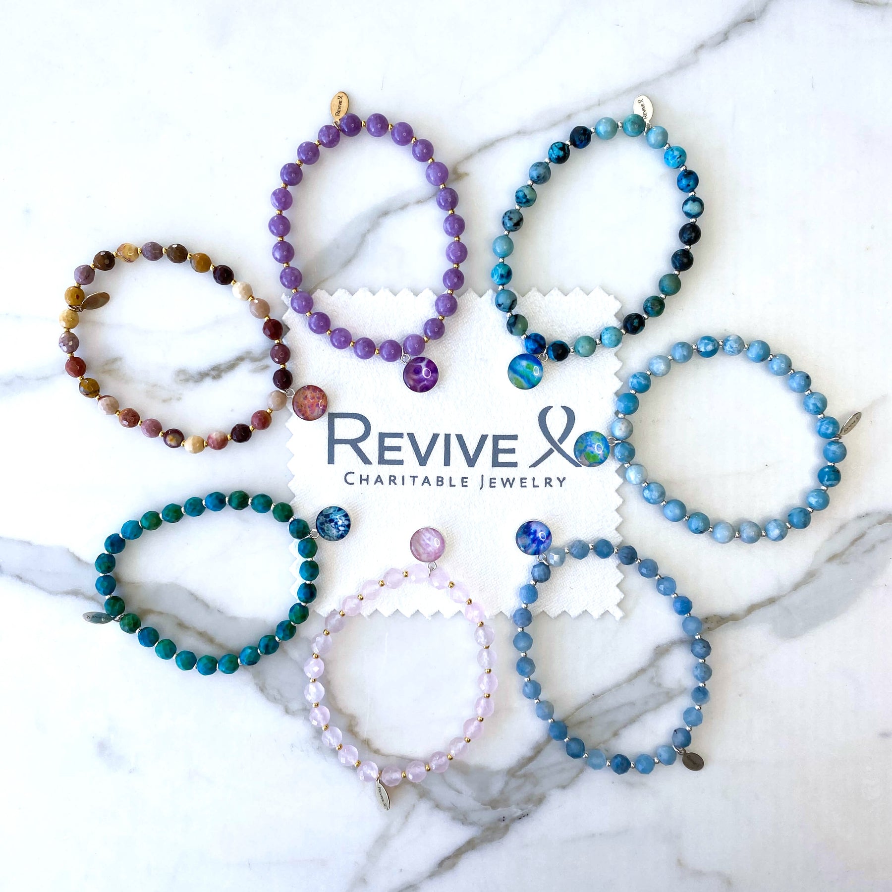Front & Center Necklace For Alzheimer's Research with Blue Quartz ...